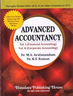 Advanced Accountancy: Arulanandam & Raman: 9789352991754: Amazon.com: Books