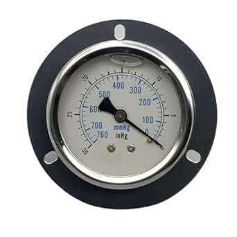 For YN60ZT Axial Edge Seismic Pressure Gauge for Oil and Hydraulic Measurement in Industrial ...