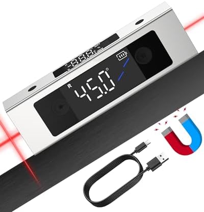 eSynic Professional Digital Inclinometer Angle Finder with Laser ...