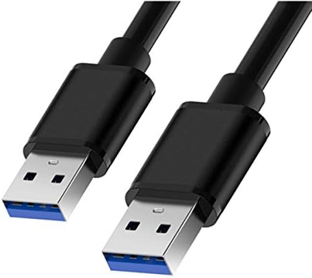 Amazon.co.jp: YFFSFDC USB 3.0 ケーブル 長さ0.6m タイプA-タイプA オス-オス 金属コネクタ搭載 データライン ノートクーラー用