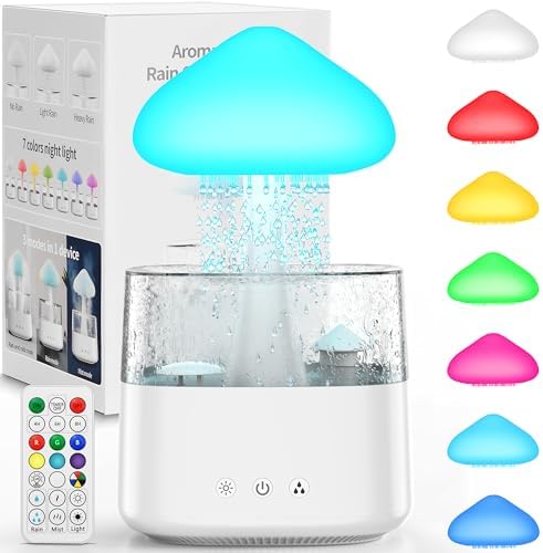 Amazon.com: Zen Raining Cloud Night Light Aromatherapy Essential Oil ...