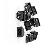 ・ブランド:Aexit・製造元:Aexit・モデル:modle・製造元/メーカー部品番号:f190413ae010349・製品名：IEC320 C8電源ソケット、色：黒・材質：プラスチック、電気部品、電源：AC 250V 2.5A・取り付け...