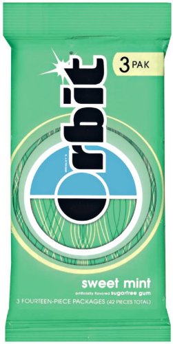 Amazon.com : Wrigley's Orbit Stick Sweet Mint, 3 ct, 14 pieces each ...