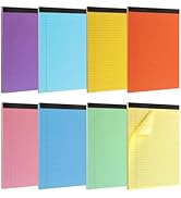 Amazon.com : 8 Packs Legal Pads 8.5x11, Totally 400 Sheets Colored ...