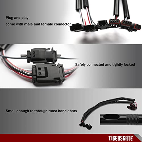 Snapklik.com : TIGERSGATE 16 INCH Handlebar Wiring Wire Extension ...
