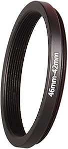 Metal 46-42 Step Down Adapter Ring 46mm-42mm Compatible with All 46mm ...