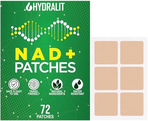 Amazon.com: Hydralit NAD+ Patches for Men & Women with NMNH Resveratrol ...