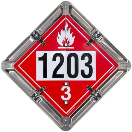 INCOM Manufacturing TDG Truck Flip Placards, 2 Legends, Class 3 UN 1202 ...