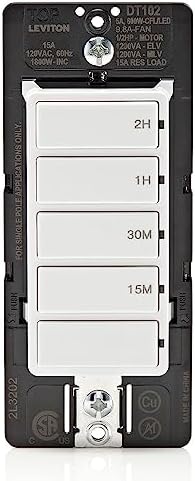 Leviton LTB60-1LZ Decora 1800W Incandescent/20A Resistive-Inductive 1HP ...