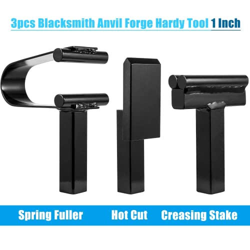 Blacksmith Anvil Forge Hardy Tool for 1 inch 2.5cm Anvil Hole, 3PCS ...