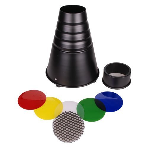 Buy CowboyStudio Snoot with Color Gel & Honeycomb Grid for AlienBees ...