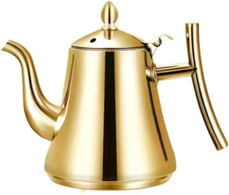 Amazon.com | 50oz/ 1500ml Stainless Steel Teapot, JYJFGSFA Metal Tea ...