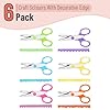 Amazon.com: Mr. Pen Craft Scissors - Decorative Edge, 6 Pack, White ...