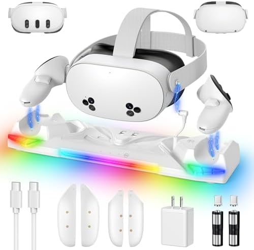 Amazon.com: Charging Dock for Meta Quest 3S/Quest 3, VR Charging ...
