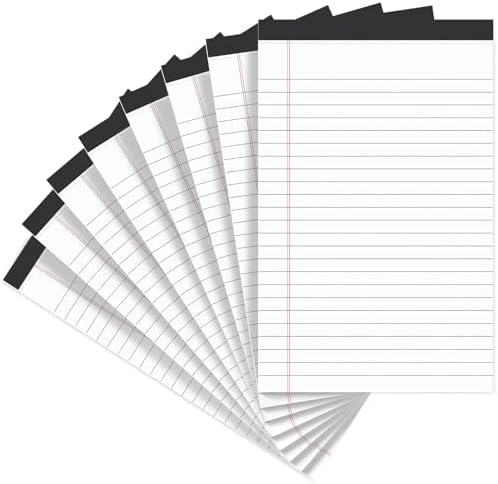 Amazon.com : Amazon Basics Narrow Ruled Lined Writing Note Pad, 5 inch ...