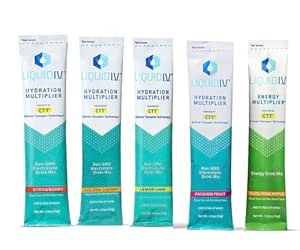 Amazon.com: LIQUID I.V. Liquid IV Hydration Multiplier Sampler Variety Pack, Strawberry, Golden ...