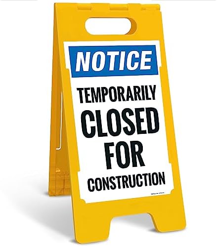 Amazon.com : Sigo Signs - OSHA Notice Temporarily Closed for ...