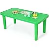 Amazon.com: Costzon Kids Plastic Table, Portable Plastic Learn and Play ...