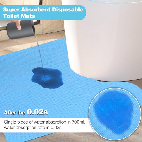 Snapklik.com : Upgraded 25 Pack Disposable Toilet Mats,Super Absorbent ...