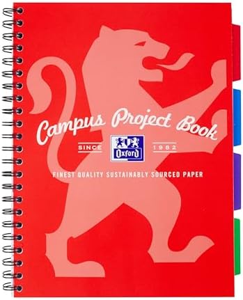 Pukka Project Pads A4 80gsm 5 Coloured Movable Dividers : Amazon.co.uk ...