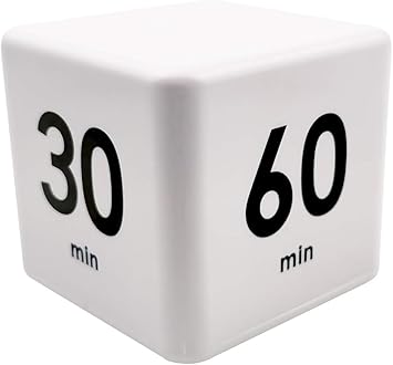 Leeonz Cube Timer, Time, Kitchen Timer Kids Timer for ADHD Productivity ...