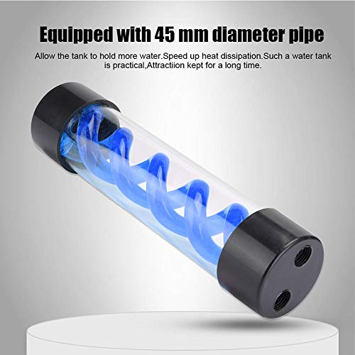 Water Cooling Tank, G1/4 Threaded Cylindrical Cooler Tank, Helix 200MM ...