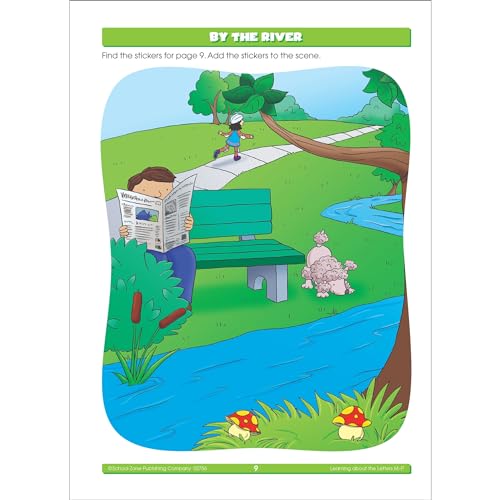 Snapklik.com : School Zone - Alphabet Stickers Workbook - 64 Pages ...