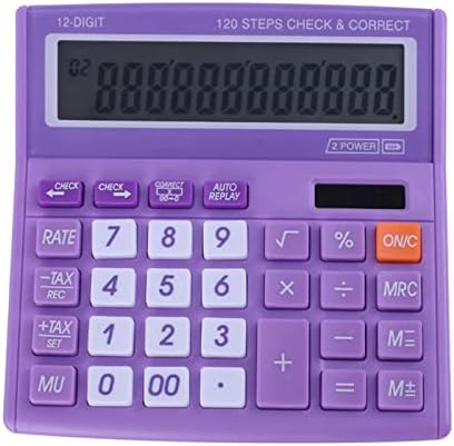 Amazon.com : Office Desk Calculator 12 Digits with Solar Power and Easy ...