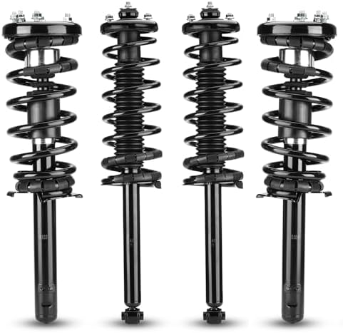 Amazon.com: Front & Rear Left and Right Side Struts w/Coil Spring Shock ...