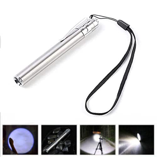 Buy Small Torch Light high Power LED Stainless Steel Mini Pen Torch ...