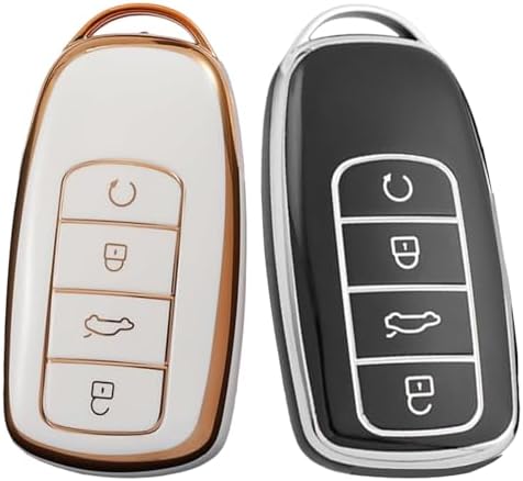Car Key Cover,Key Fob Cover,2 Pcs 360 Degree All Round Package Car Key ...