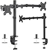 Amazon.com: VIVO Dual Monitor Desk Mount, Heavy Duty Fully Adjustable Steel Stand, Holds 2 ...