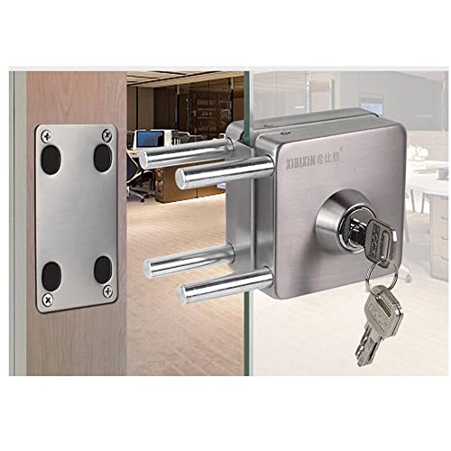 ZONADAH Double Glass Door Lock High Quality 201 Stainless Steel, Square ...
