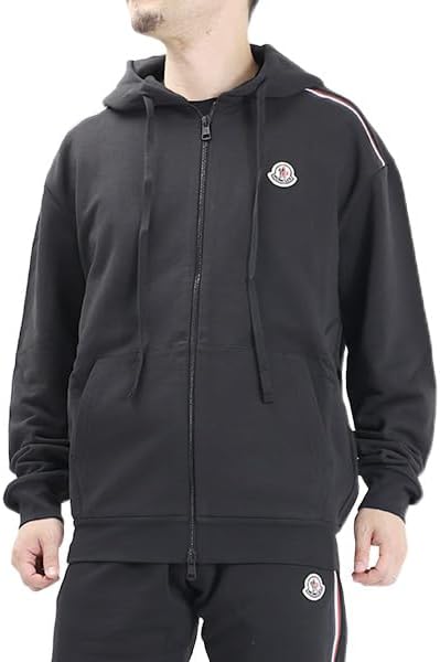 Amazon.co.jp: [モンクレール] ZIPUP CARDIGAN バックデザイン ライン スウェットパーカー フルジップ パーカー ...