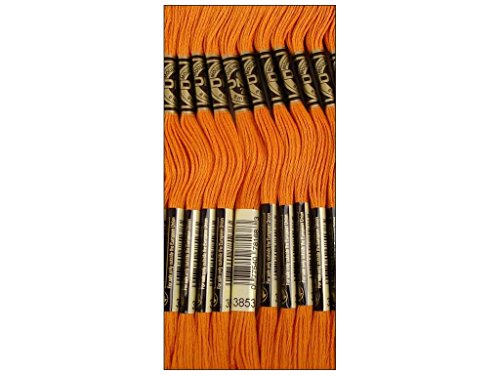 DMC Thread 6-Strand Embroidery Cotton 8.7 Yards Dark Autumn Gold 117 ...
