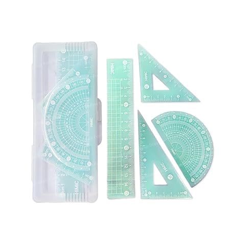 "TD Creations Jelly Ruler Set - Transparent Plastic, 16.5 cm x 6.5 cm ...