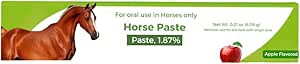 Amazon.com: Horse Paste – 1.87% Strength, Apple-Flavored Oral Syringe | 6.08g Tube for Horses Up ...