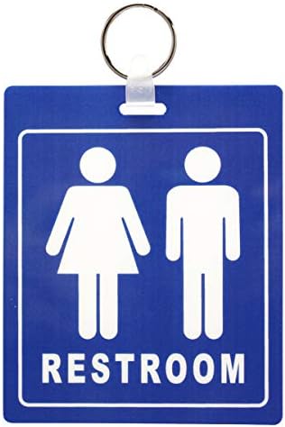 Amazon.com : 2 Pack - Restroom Pass Keychains (1 Men / 1 Women ...