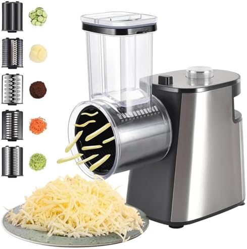 Electric Cheese Grater Vegetable Slicer 250W Professional Electric Food ...