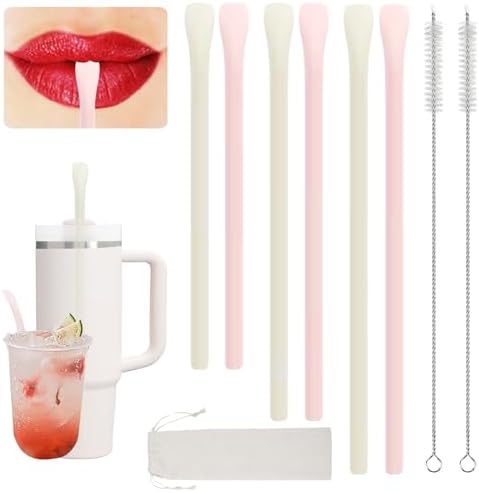 Amazon.com: 6 Pack Lip Filler Straw, Anti Wrinkle Straw Compatible for ...