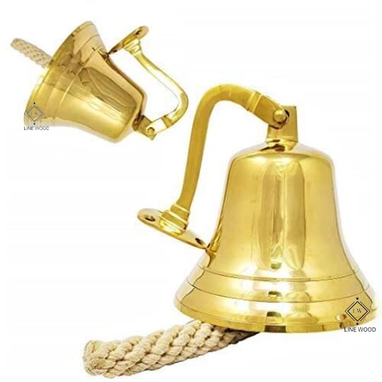 5" Solid Brass Ship Bell - Features Sturdy Bracket Door Bell - Wall ...