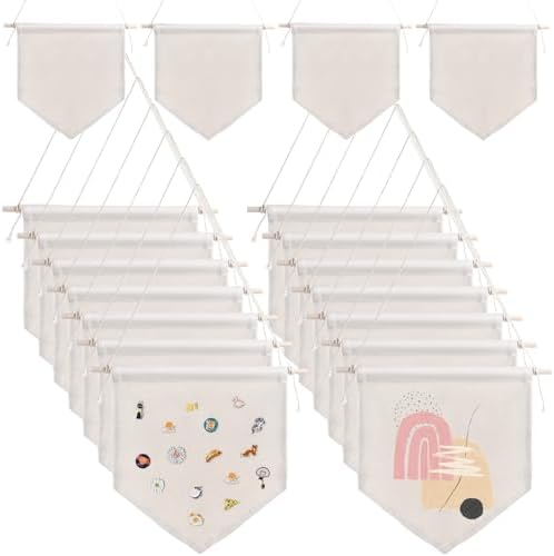 Amazon.com: 16PCS Blank Canvas Banners - Wall Decorative DIY Wall ...