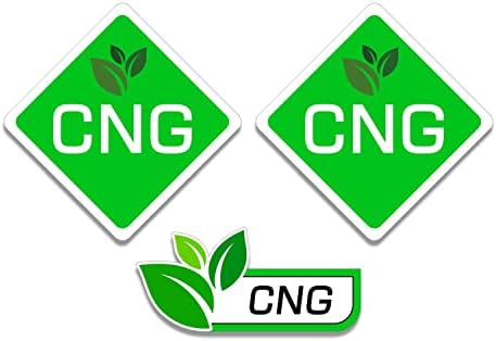 Piston Graphics CNG Stickers for Cars Fuel Badge : Amazon.in: Car ...