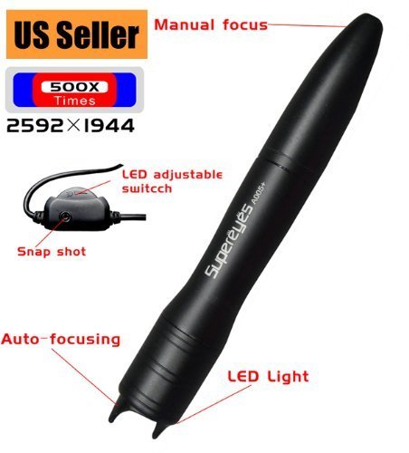 Amazon.com: Supereyes 500X USB Digital 5.0 MP Portable Pen Mini HD Auto ...