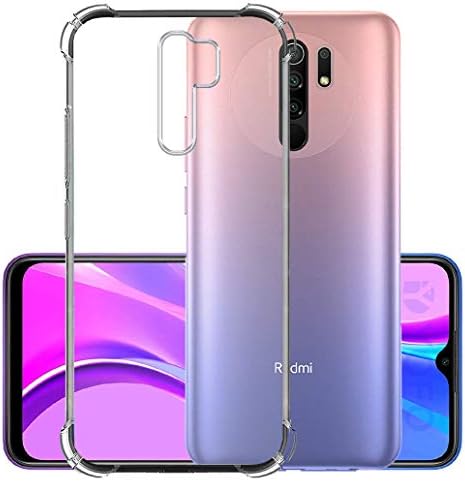 YOFO Silicon Back Cover Case for MI Redmi 9 Prime/POCO M2 - Transparent ...