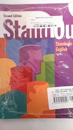 Stand Out 4 [Second Edition], Standards-Based English and Grammar ...