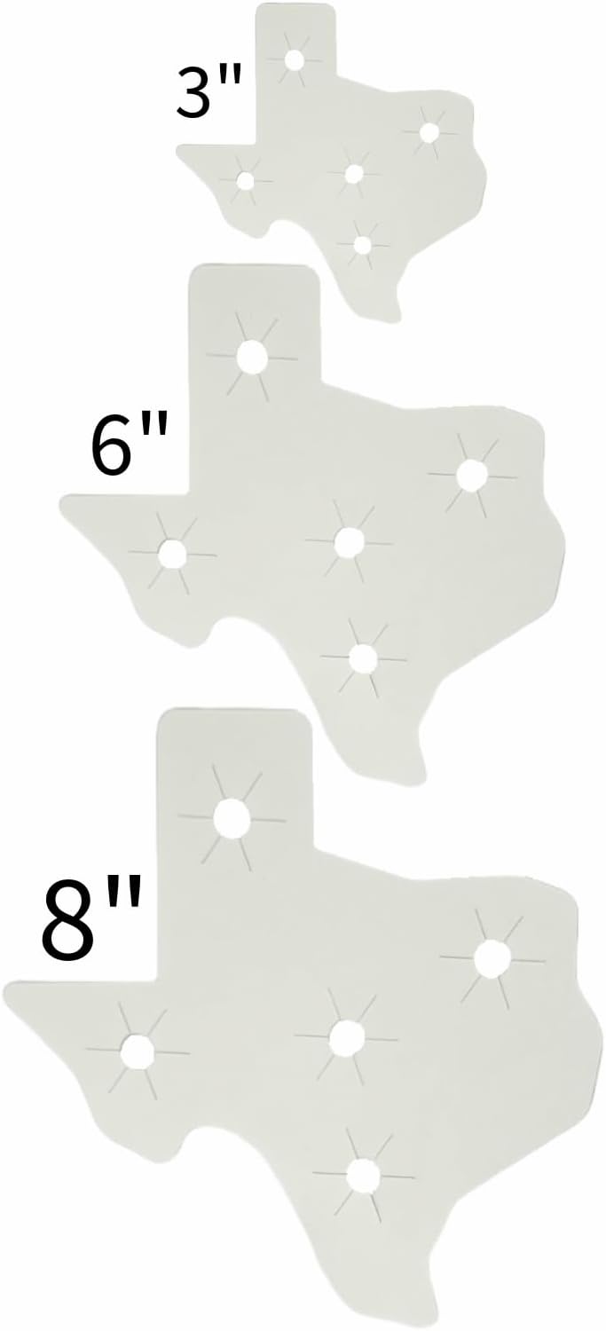 Amazon.com: Generic 6"" Texas Shaped Homecoming Mum Backer Paper Disc ...