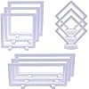 Amazon.com: 9PCS 3D Floating Display Case, Challenge Coin Display Stand Holder Frames ...