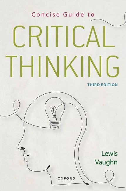 Amazon.com: Concise Guide to Critical Thinking: 9780197768365: Vaughn ...