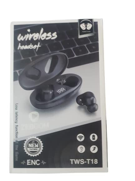 TWS-T18 True Wireless Earbuds with 25 Hours Battery Backup and Mic ...
